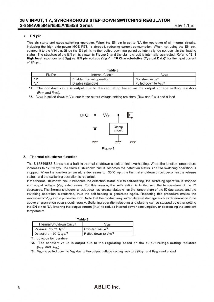 S-8584A/B datasheet page 8