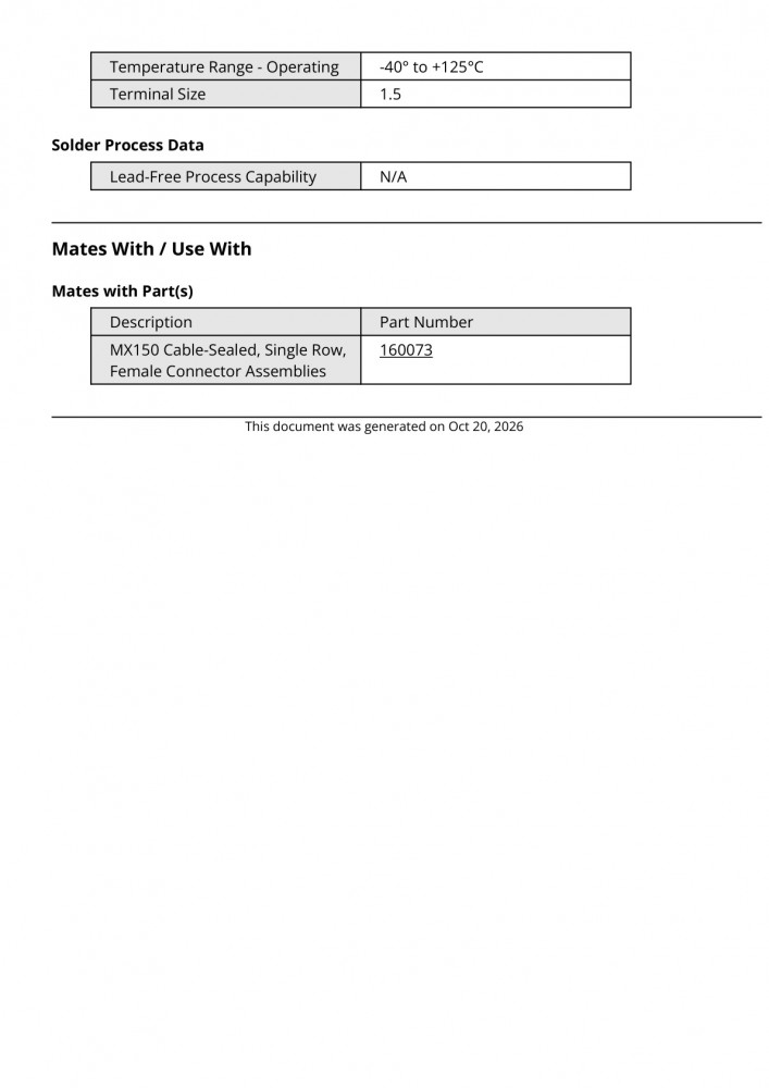 MOLEX 340910005 technical document page 3