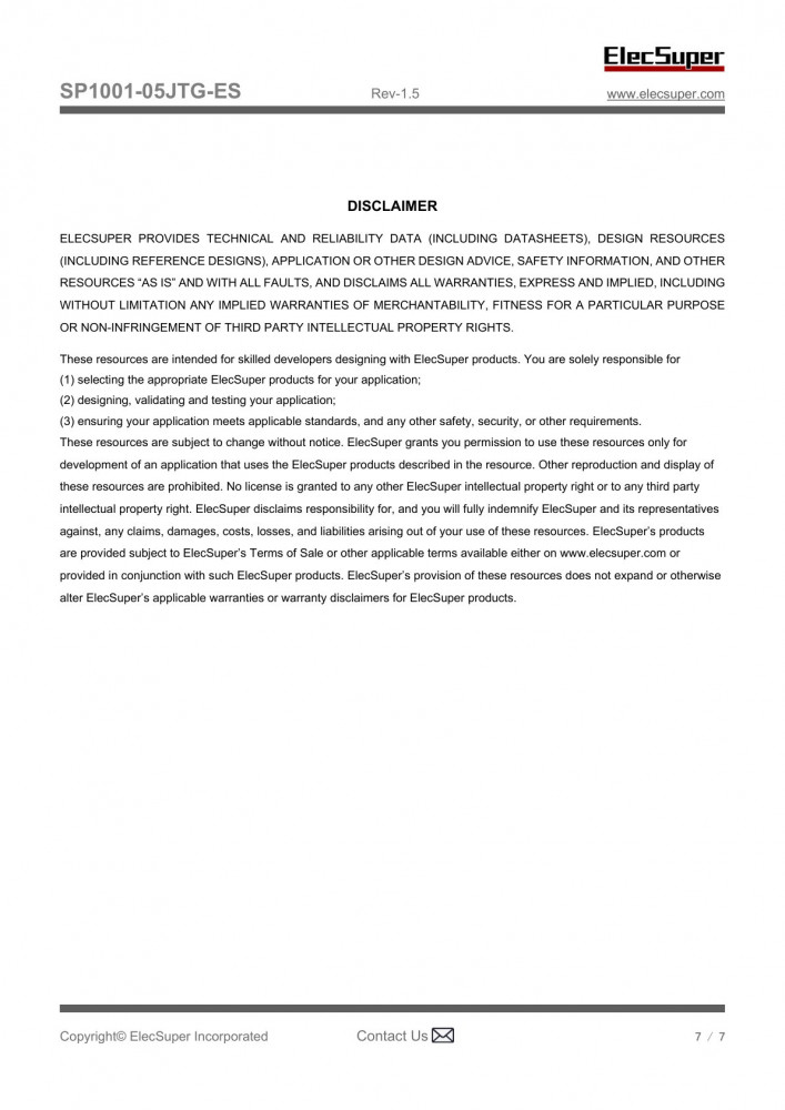 SP1001-05JTG-ES datasheet page 7