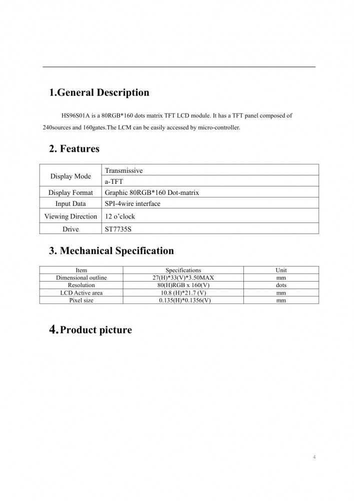 HS96S01A datasheet page 4