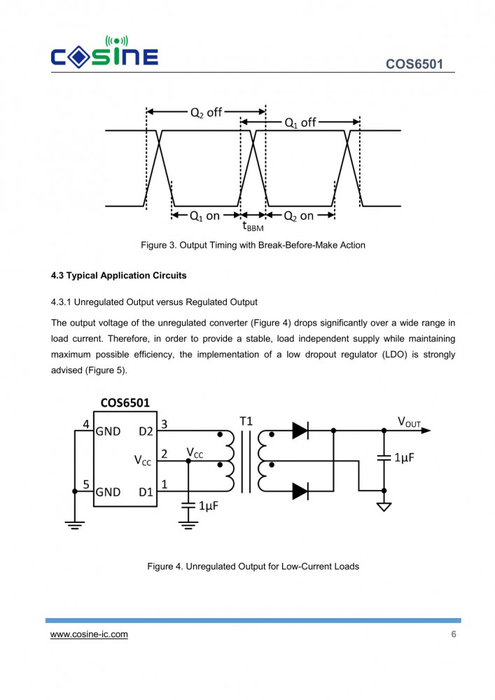 COS6501 datasheet page 6