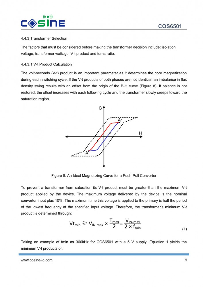 COS6501 datasheet page 9