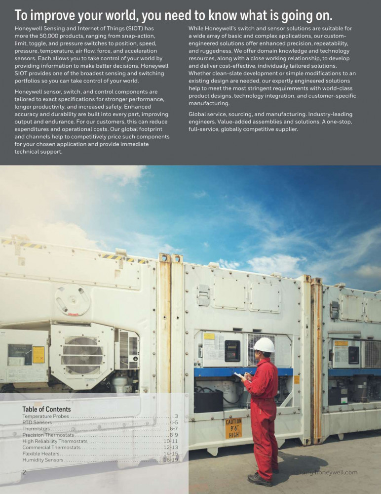 Honeywell thermal products guide page 2
