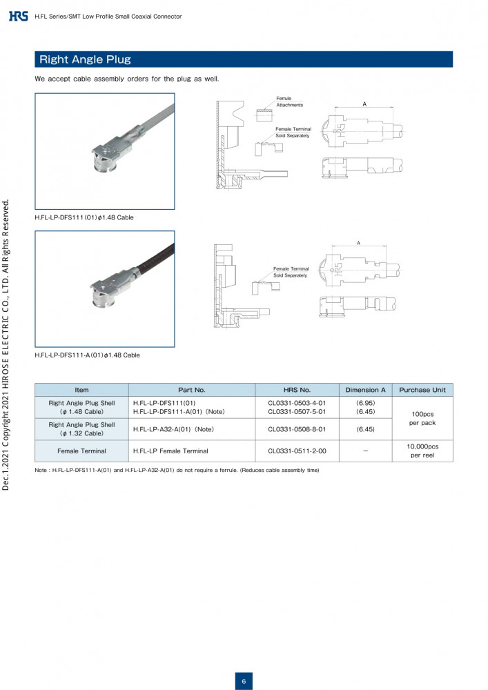 HRS H.FL Series document page 6