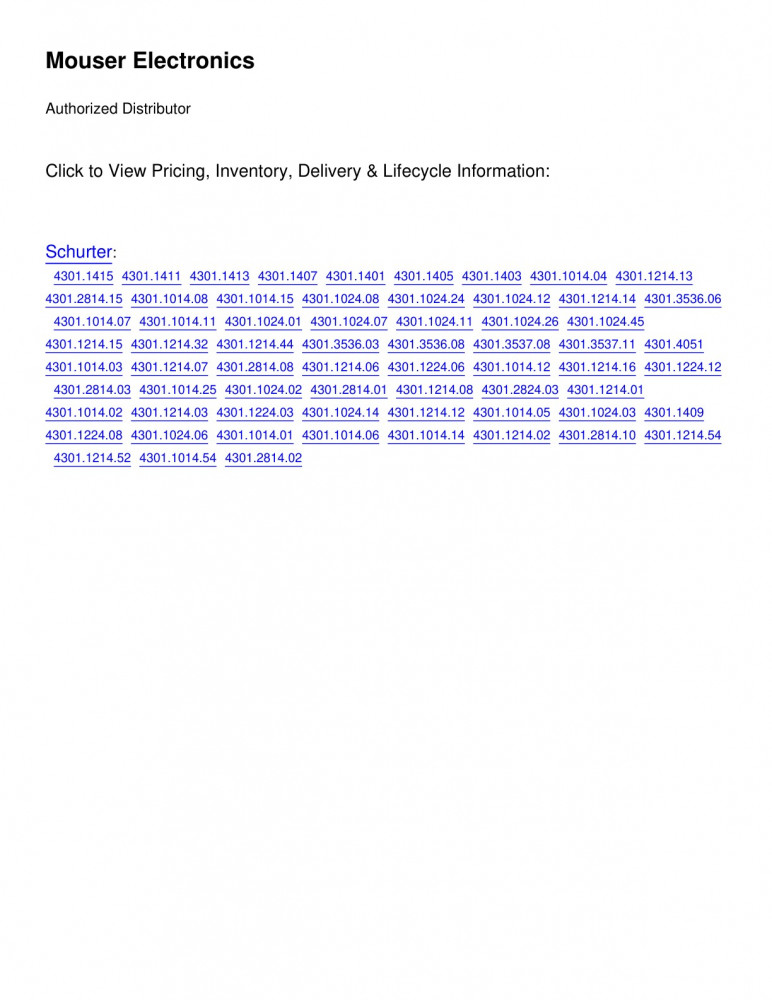SCHURTER 4301 series document page 7
