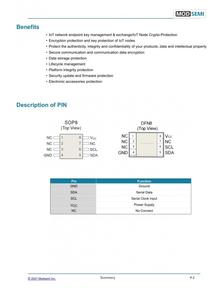 MOD8ID datasheet page 3