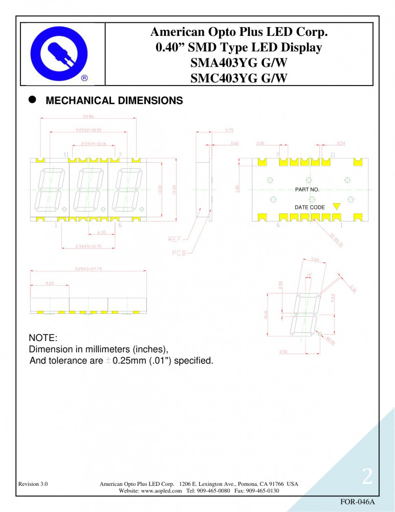 SMC403YG datasheet page 2