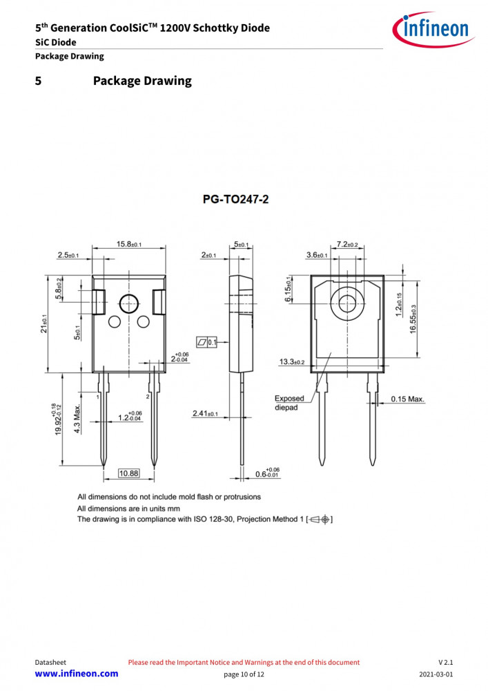 Infineon SiC diode datasheet page 10