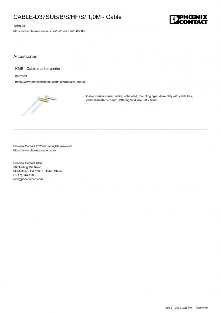Phoenix Contact 1066608 technical document page 9