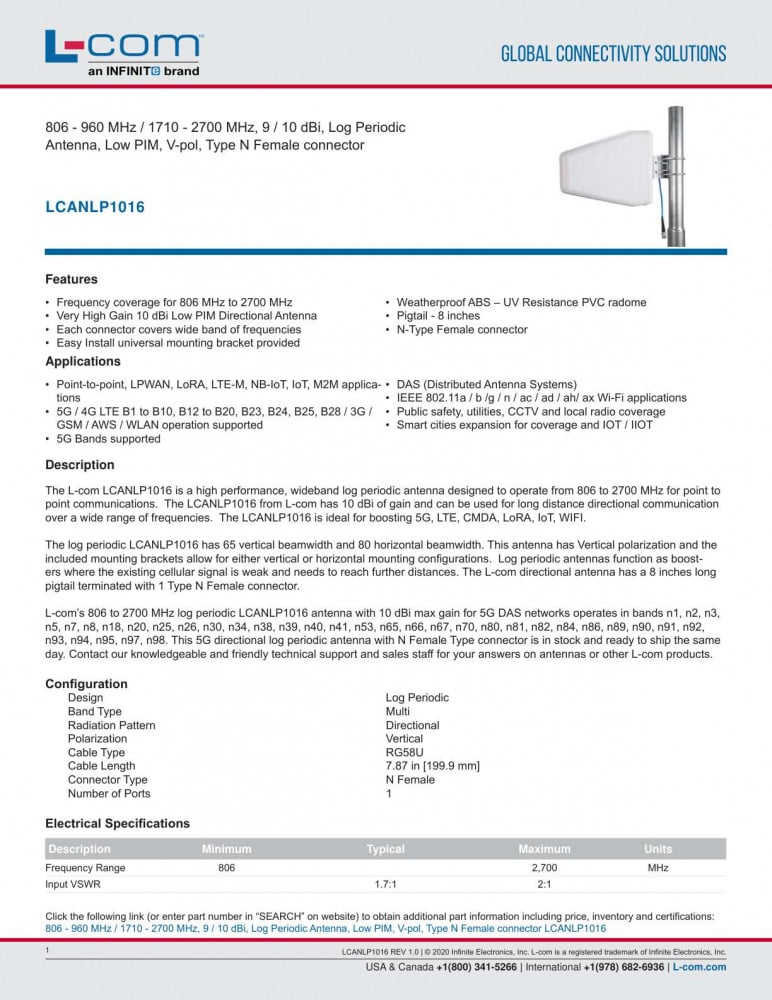 LCANLP1016 technical document page 1