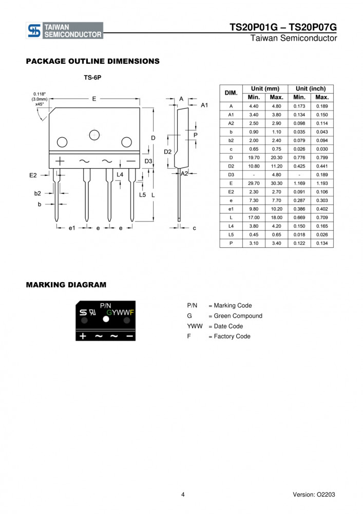 TS20P04G datasheet page 4