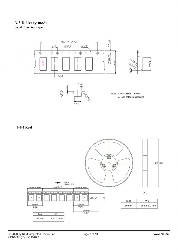 CDR3005 technical document page 7