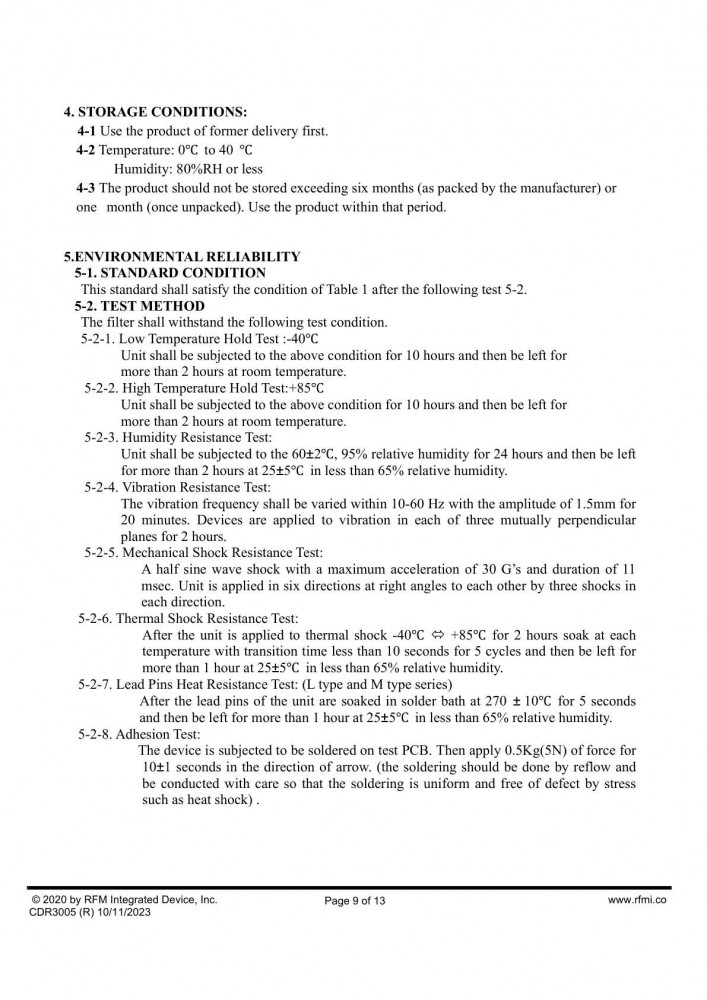 CDR3005 technical document page 9