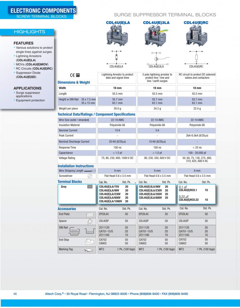 Altech CDL4U documentation page 5