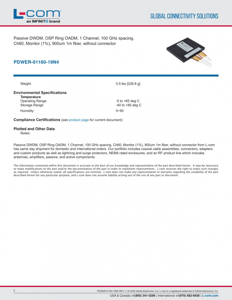 PDWER-01160-19N4 technical document page 2