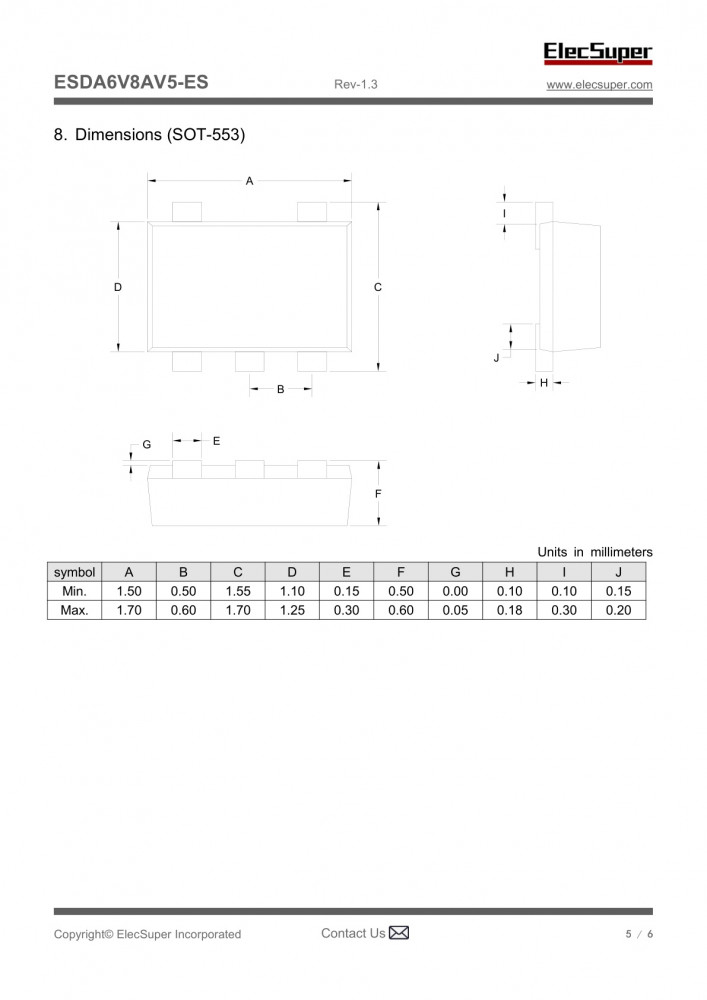 ESDA6V8AV5-ES datasheet page 5