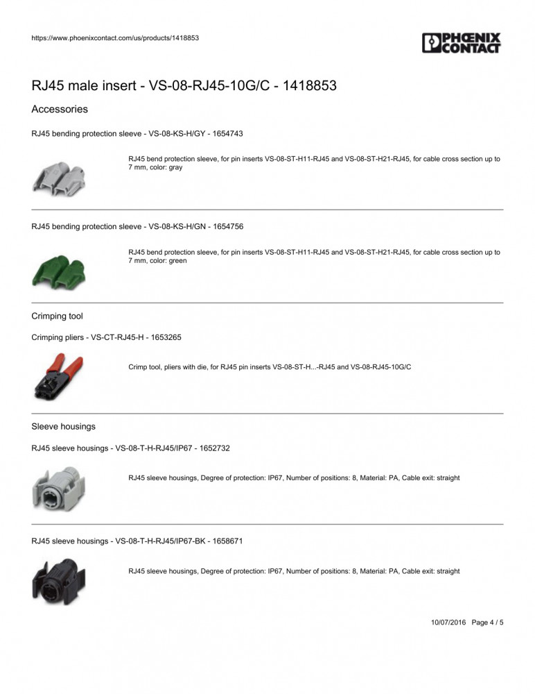 Phoenix Contact 1418853 technical document page 4