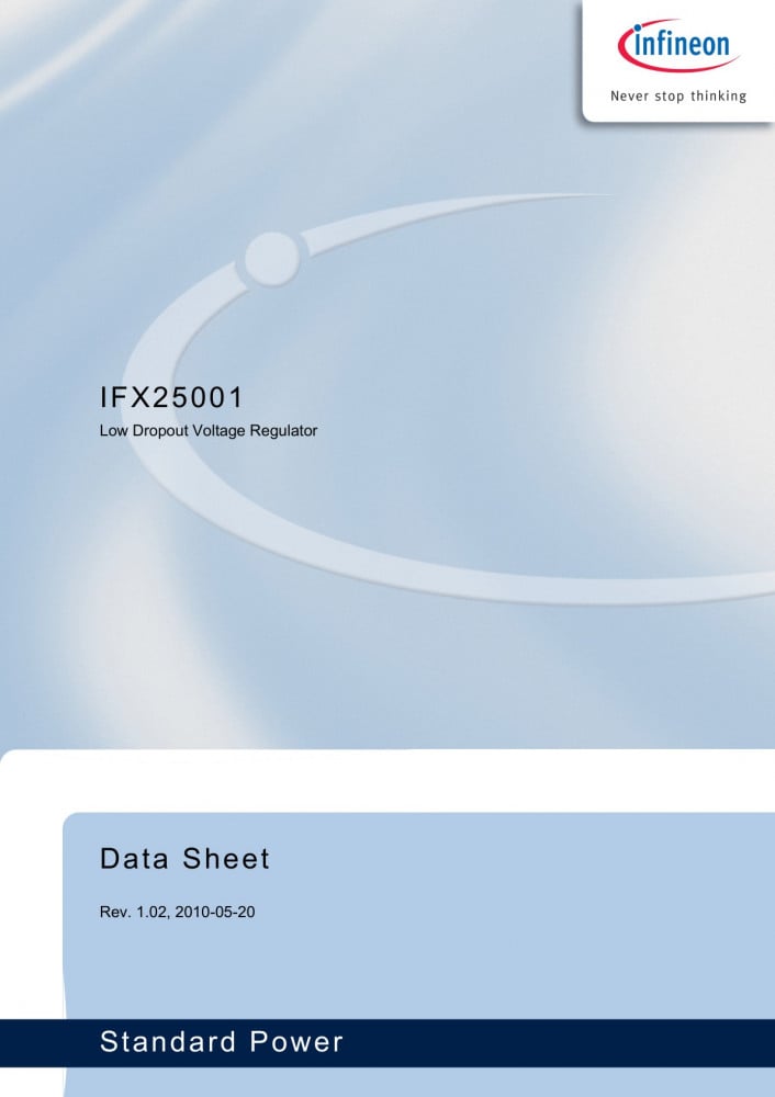 IFX25001 datasheet page 1
