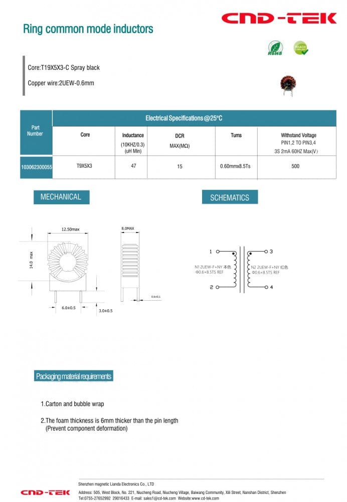 CND-tek 103062300055 technical document