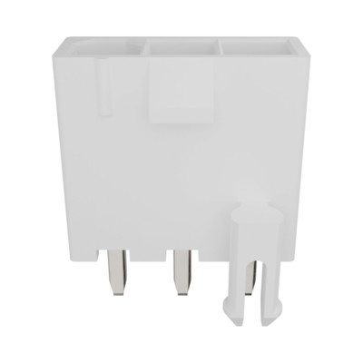 Mini-Fit Jr. Vertical Header, 4.20mm Pitch, Single Row, 3 Circuits, with Snap-in Plastic Peg PCB Lock, PA Polyamide Nylon 6/6 94V-0 Matte Tin, Natural for sale