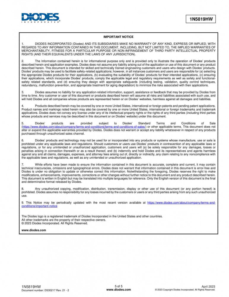 1N5819HW-7-F datasheet page 5