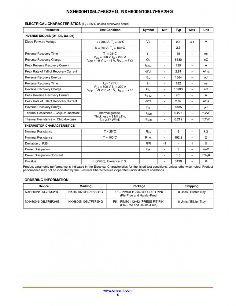 NXH600N105L7F5S2HG datasheet page 5