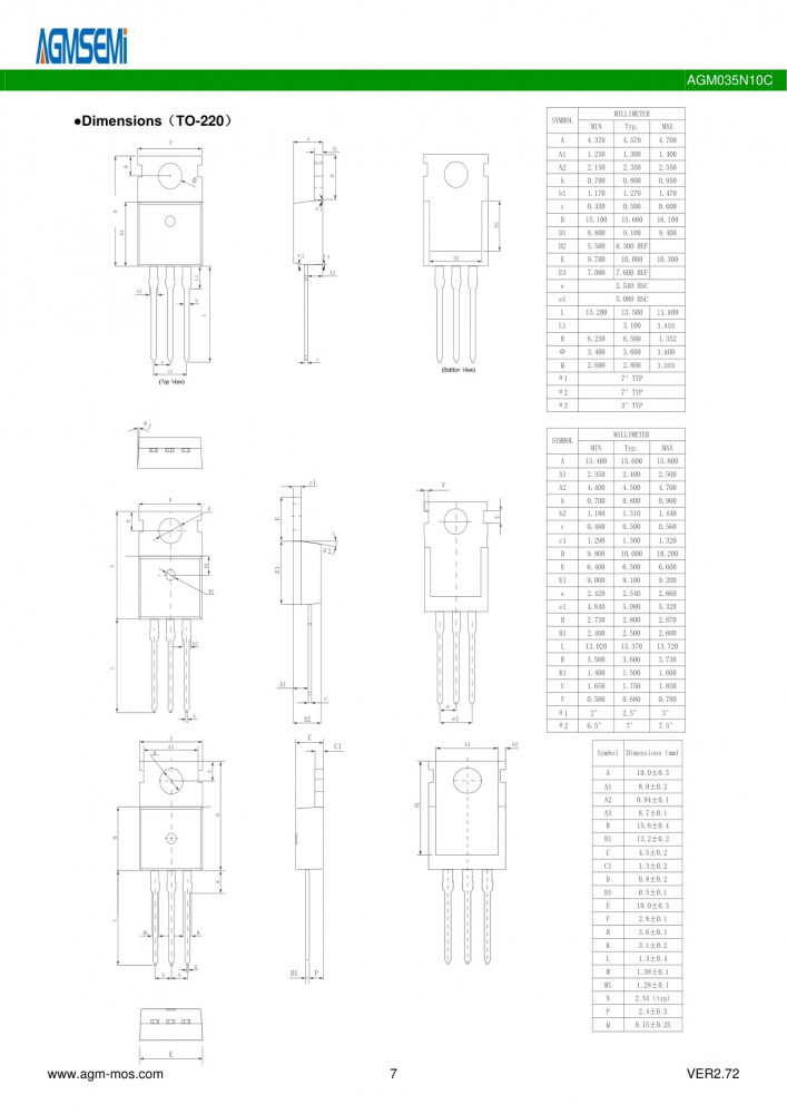 AGM035N10C datasheet page 7