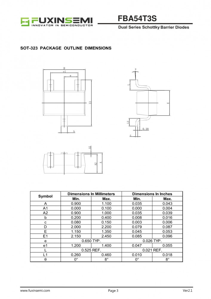 FBA54T3S datasheet page 3