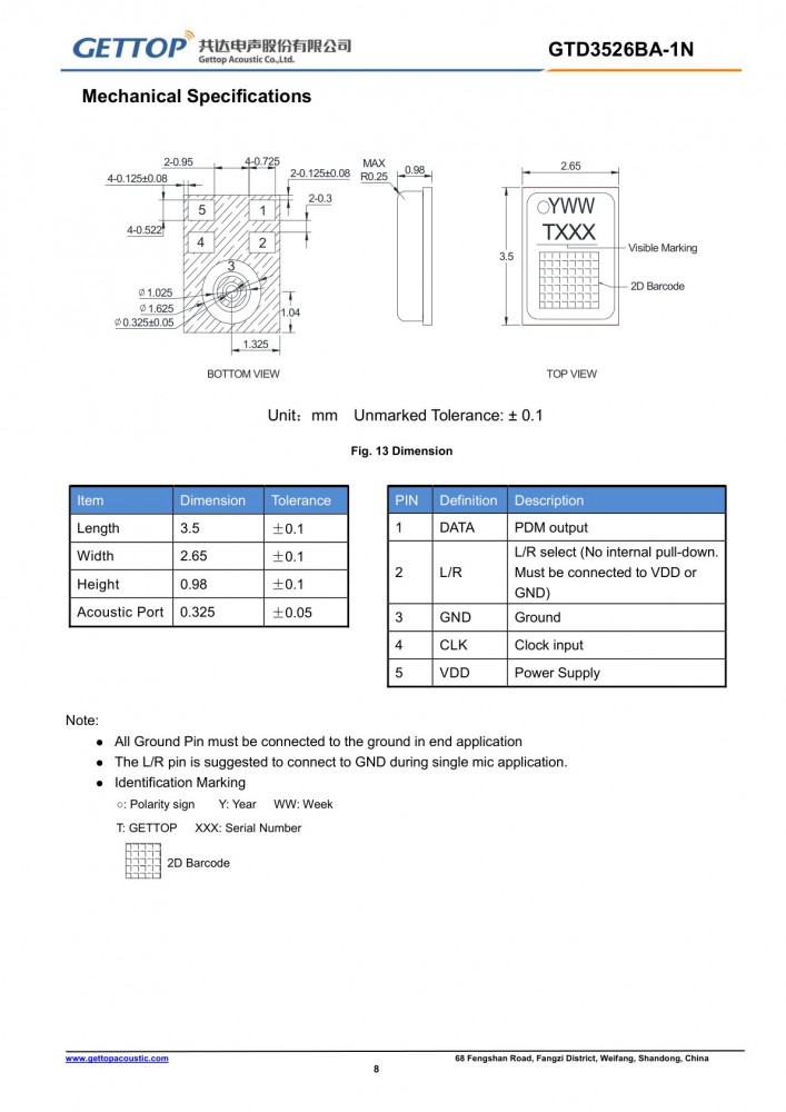 GTD3526BA-1N datasheet page 8