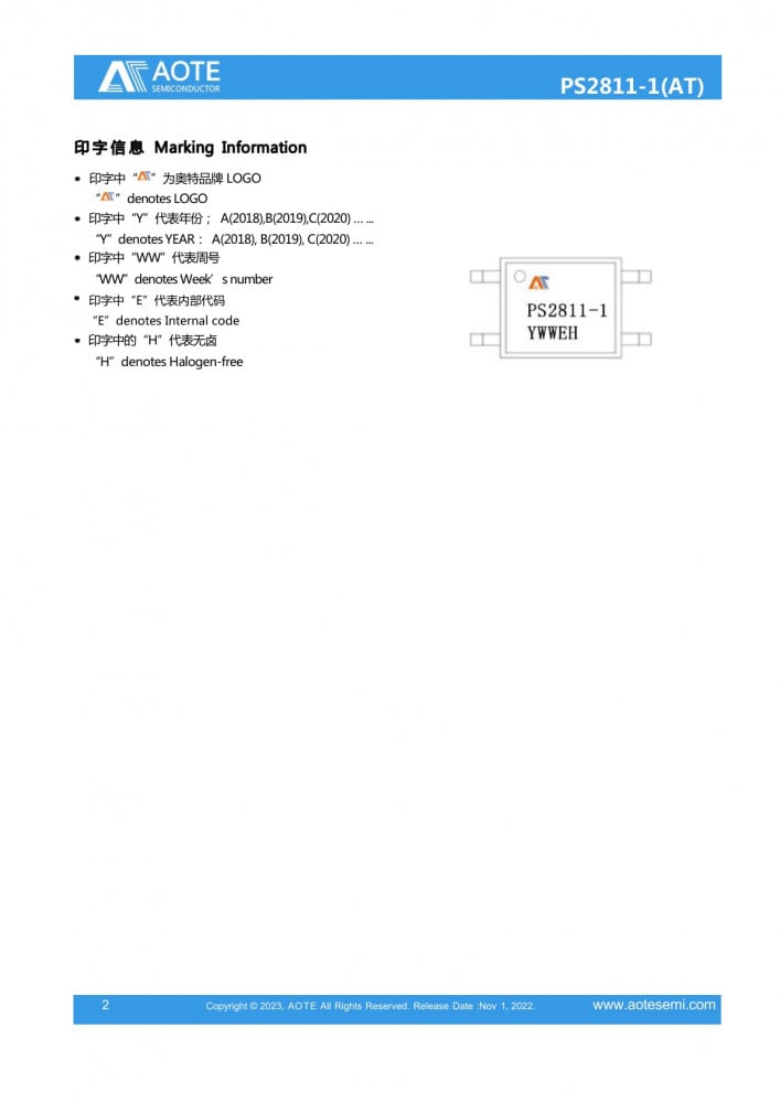 PS2811-1(AT) datasheet page 3