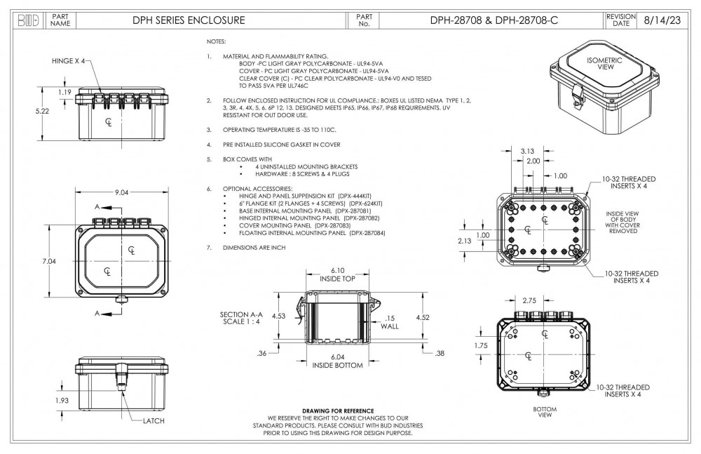 DPH-28708-C product drawing and technical document preview