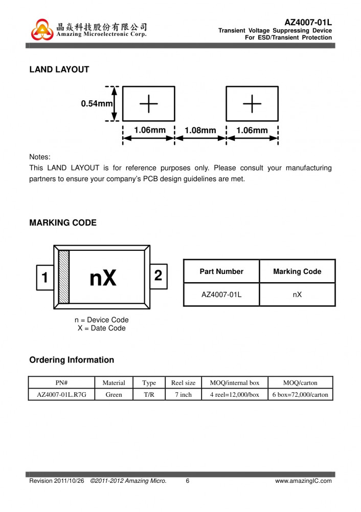 AZ4007-01L datasheet page 6