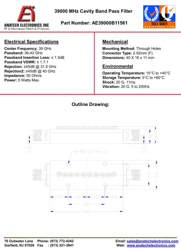 AE39000B11561 outline drawing