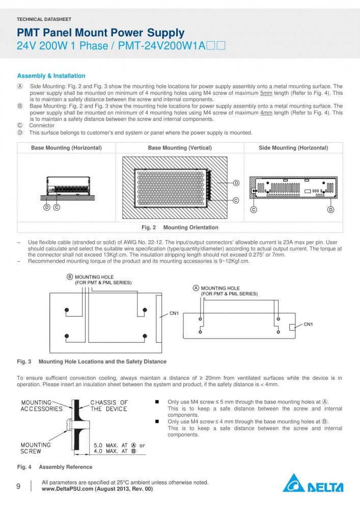 PMT-24V200W1AM datasheet page 9