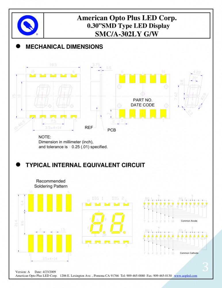 SMC302LY datasheet page 3