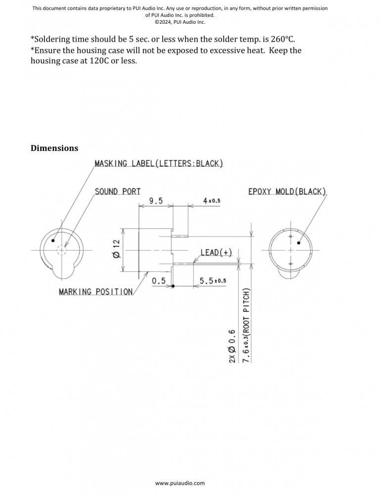 AI-1223-TWT-5V-7 datasheet page 3