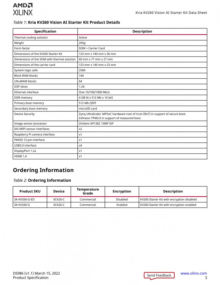 SK-KV260-G DS986 page 3
