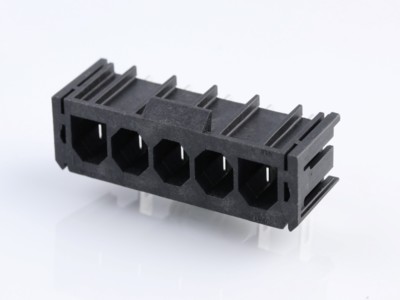 Sabre Right-Angle Header, 7.50mm Pitch, 6 Circuits, Glow-Wire Capable, 3.81mm Tail Length. for 1.60mm PCB, with Board Lock, Complies with the UL1977 finger proof access requirement