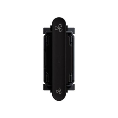 Arteor Advance - Smart in wall wireless fan switch matt black - Zigbee connected control - Battery powered - Works with Alexa for sale