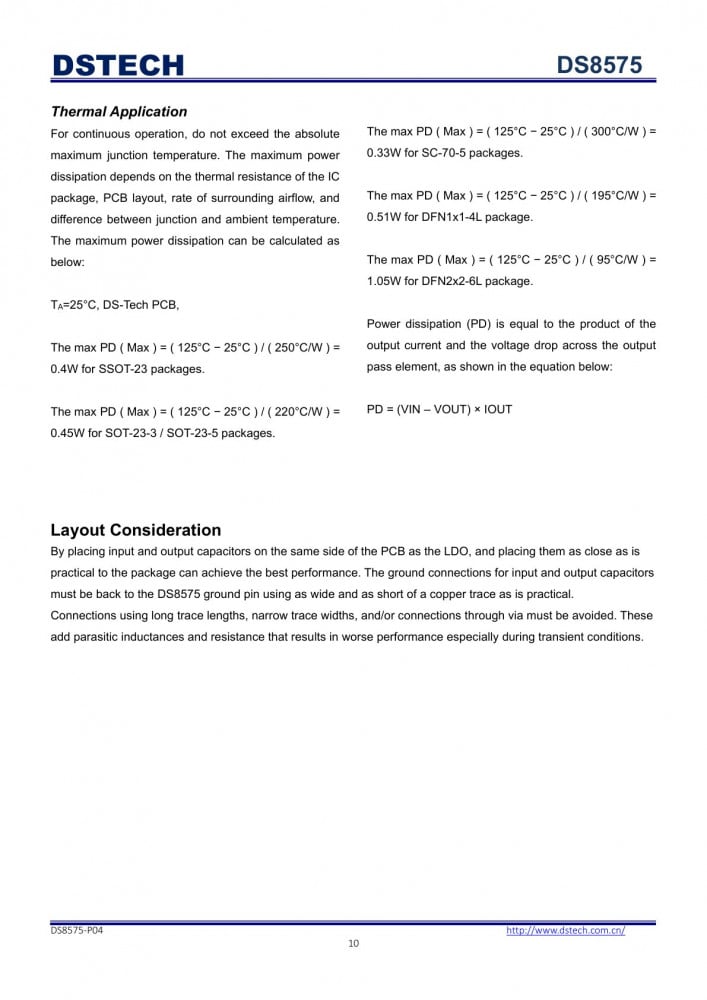 DS8575 datasheet page 10