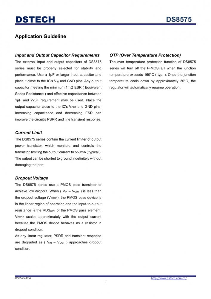 DS8575 datasheet page 9