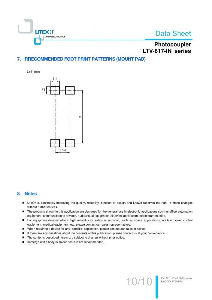 LTV-817-C-IN datasheet page 10