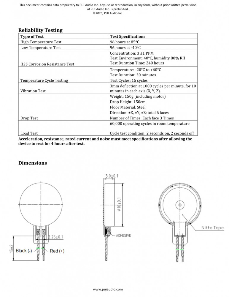 HD-EM1003-LW15-R datasheet page 3