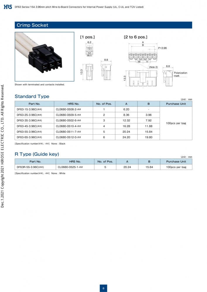 HRS DF63 datasheet page 8