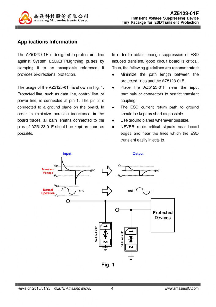 AZ5123-01F datasheet page 4