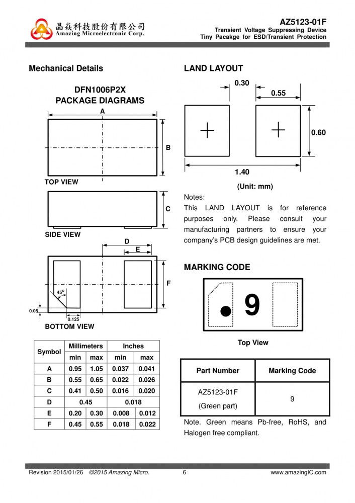 AZ5123-01F datasheet page 6