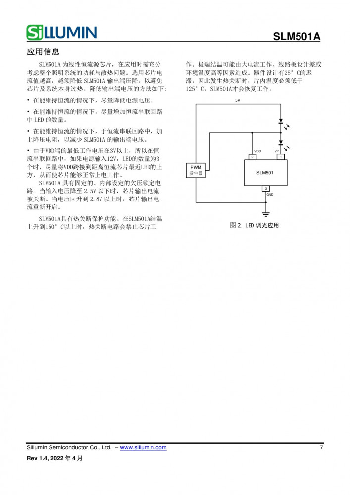 SLM501A datasheet page 7