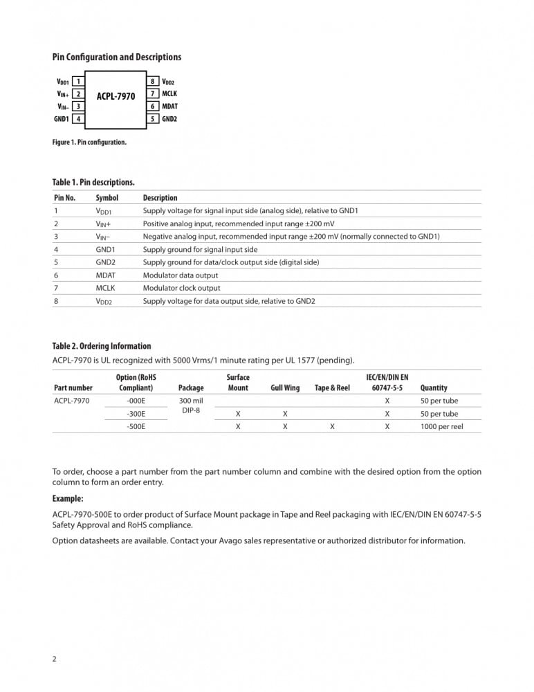 ACPL-7970 datasheet page 2