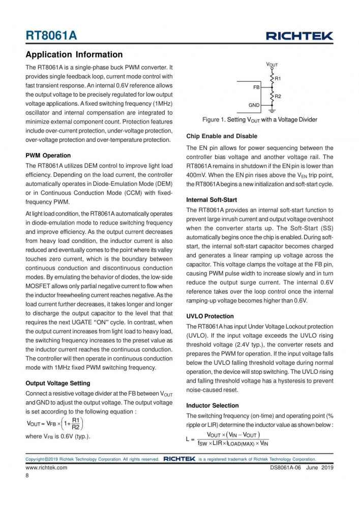 RT8061A datasheet page 8