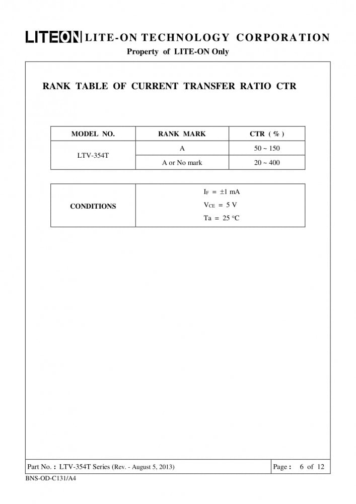 LTV-354T-B datasheet page 6